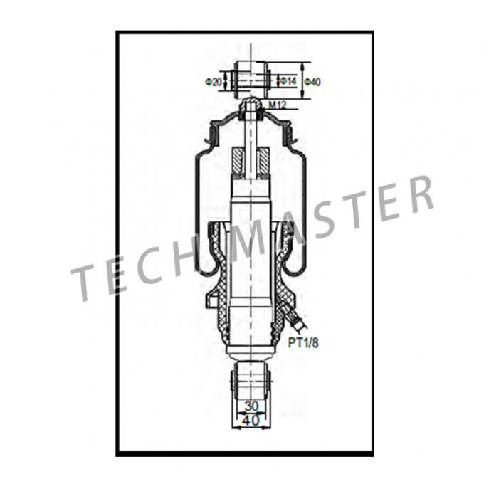 Rear Air Ride Suspension Air Spring For Mercedes Sachs 105409 Shock ...