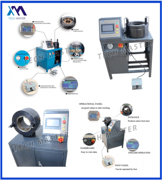 Air Spring Hydraulic Hose Crimping Machine Hose Crimper For Air Strut ...