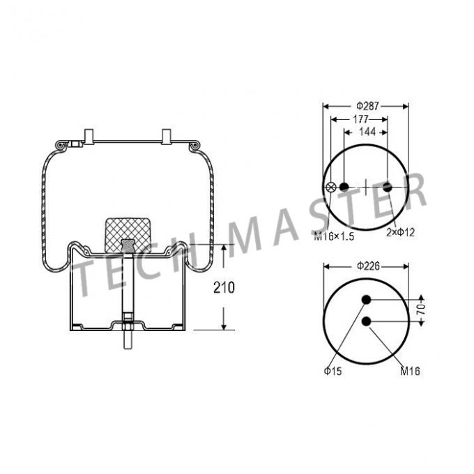 Truck Parts Air Suspension Spring For Scania Firestone Air Bellow ...